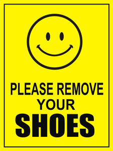 signEver Please Remove Your Shoes Sign Board For Office Company Bank ...