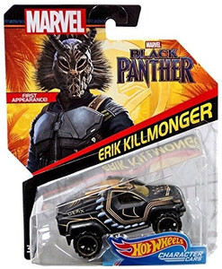 HOT WHEELS Marvel Character Car Erik Killmonger (Black Panther Movie ...
