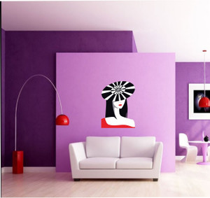 JSS DECORATIONS DESIGNS 62 cm Wall Sticker for Living | Lady Wall ...