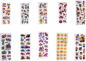 AutoVHPR 2.54 cm Small Size Style124 Stickers for Kids for Notebooks ...