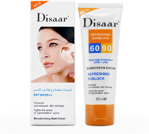 Disaar Sunscreen - SPF 60++ PA++ REFRESHING SUNBLOCK SPF60/90++ HIGH ...