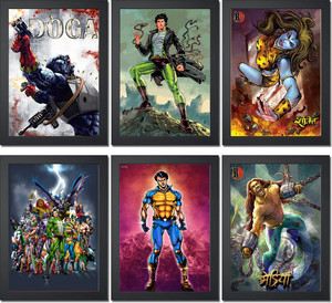 Exclusive Raj Comics Poster Collection | Set of 6 | Indian Superhero ...