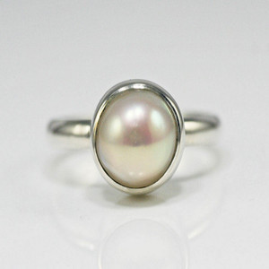 MB Gems Pearl Moti Ring 66 Stone Pearl Ring Price in India - Buy MB ...