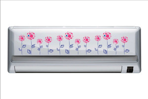 Day Decals 21 cm Dots Flower AC Sticker Self Adhesive Sticker Price in ...