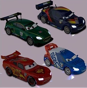 DISNEY Pixar CARS 2 Movie Exclusive 148 LightUp Die Cast Car 4Pack Set ...