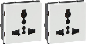 HAVELLS FABIO 6/13A UNIVERSAL SOCKET (Pack of 2) 13 A Three Pin Socket ...