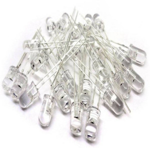 Technical hut 5 mm White LED Pack, 60 Pieces Light Electronic Hobby Kit ...