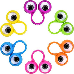 Jovitec 72 Pieces Eyes Finger Puppet Eyeballs Ring Toy Googly Eyeball ...