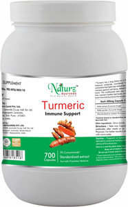 Naturz Ayurveda Turmeric 700 Capsules Value Pack Price in India - Buy ...