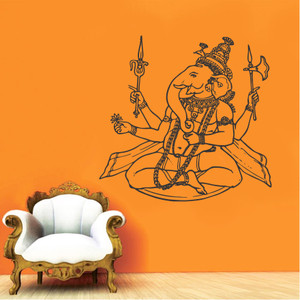 Impression Wall 58 cm Ganesh ji Wall Sticker ( Cover Area :- 58 X 60 cm ...