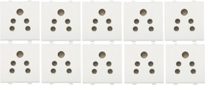 ANCHOR Penta Modular 6A, 2 IN 1 SOCKET, 2M 65202 (Pack of 10) 6 A Five ...