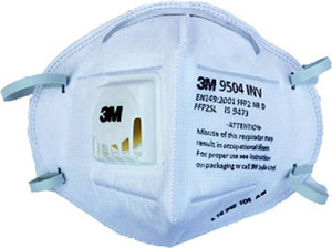 3M Pollution 9504 Inv Mask, Medium (White, 9504INV FFP2 N95) Price in ...