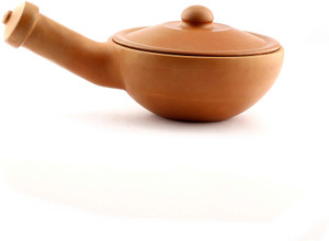CLAY HOT POTS Kadhai 6 cm diameter with Lid 2.5 L capacity Price in ...