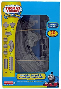 Thomas & Friends TakeNPlay Straight Curved Crossing Track Pack ...