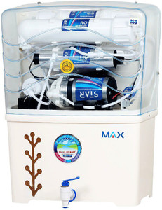 MAX Aqua Plus STAR 12 L RO + UV + UF + TDS Water Purifier - MAX ...