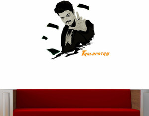 Littlebuds Thalapathy Vijay Medium Vinyl Wallsticker Price in India ...