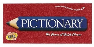 Milton Bradley Pictionary the Game of Quick Draw Party & Fun Board Game ...