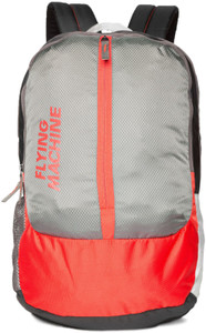 FLYING MACHINE 14 inch inch Laptop Backpack Grey and Red - Price in ...