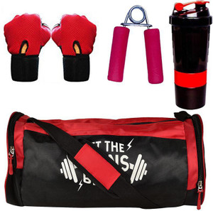 5 O' CLOCK SPORTS Let The Gains Begin (Red) Gym Bag Fitness Accessory ...