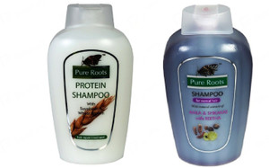 Pure Roots Protein & Amla(with Shikakai & Reetha) Shampoo 500ml + 500ml ...