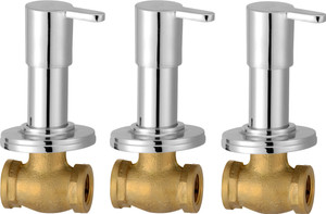 LOGGER - Concealed Stop Cock with wall flange (L20011081A) Pack of 3 ...