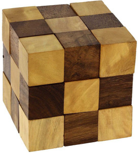 BEING CREATIVE Homemade Wooden Snake Puzzle Cube - Homemade Wooden ...