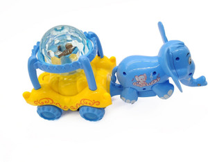 Luxula Elephant Animal Cart Trailer Toy for Kids (Min. Age 3yrs ...