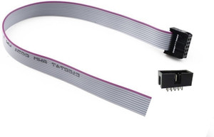 e4u 10 Pin FRC Cable With 1 Side Female Connector 6" Long + 10 Pin FRC ...