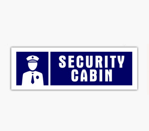 signEver Security cabin Sign Board For office company restaurant Hotel ...