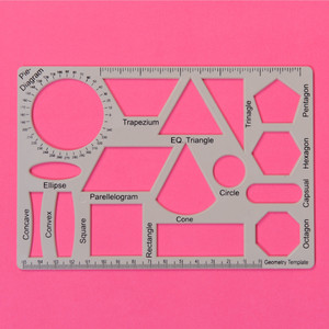 Flipkart.com | Vardhman School Geometry Template Stencil of 16 ...