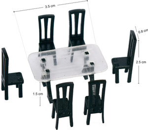 R D MODELS Dining table 6 Seater ( Scale-1:50 ) Model Building Kit ...