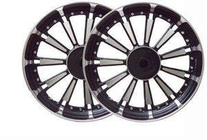 Bullet King Bullet 350 Bike Alloy Wheel 2 Front, Rear Alloy Aluminium ...