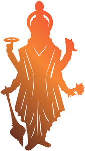 Impression Wall 51 cm Lord Vishnu Self Adhesive Sticker Price in India ...