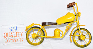 QUALITY HANDICRAFTS WOODEN WROUGHT IRON MOTOR BIKE BULLET CYCLE RIKSHAW ...