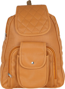 Flipkart.com | qooqle LIGHT BROWN DESIGNED Backpack - Backpack