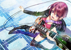 Athah Anime Fuuka Fuuka Aoi Guitar 13*19 inches Wall Poster Matte ...