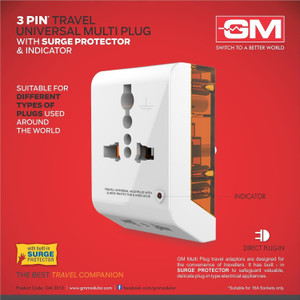 GM gm3012 3012 Three Pin Plug (White) Three Pin Plug Price in India ...