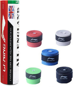 LI-NING All England Nylon Shuttle With 5 Pieces Tacky Touch Grip ...