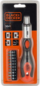 Black & Decker Steel Multibit Ratcheting SD Set (Orange, 11-Pieces ...