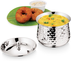 mukti Premium Stainless Steel Mudhiras Checkers Curry & Rice Pot|Tope ...