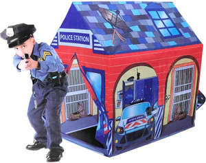 MV SUPER HUB Police Station Play Tent Foldable Indoor & Outdoor ...