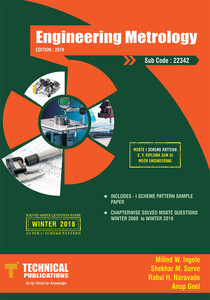 Engineering Metrology for MSBTE I Scheme (III - ME - 22342): Buy ...
