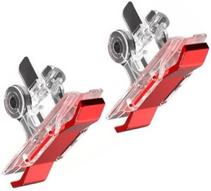 TECHGEAR New Red Metal Trigger Mobile Gaming Pubg Trigger L1R1 Shooter ...