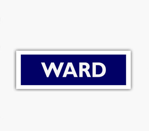 signEver Ward Sign Board For Hospital Medical Collage color-Blue (30 x ...