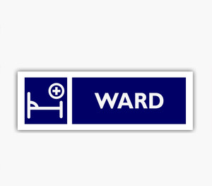 signEver Ward Sign Board For Hospital Medical Collage color-Blue (30 x ...