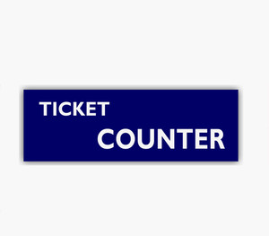 signEver Ticket Counter Sign Board For Hospital Medical Collage Station ...
