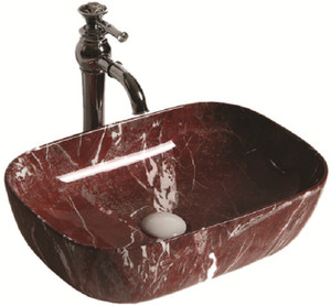 Joyo Cera Bali Collection Ceramic Red Designer Wash Basin Dimension ...