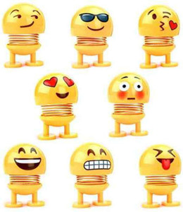 INNOVATIVE PRODUCTS SMILEY / EMOJI SPRING BOBBLE HEAD PACK OF 8 ...