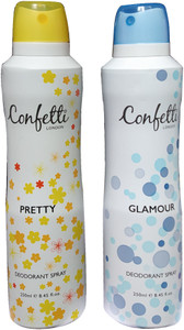 Confetti LONDON PRETTY AND GLAMOUR (PACK OF 2) Deodorant Spray - For ...