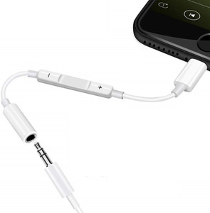 TECHGEAR Lightning Cable 0.3 m Lighting Connector Headset Jack Volume ...